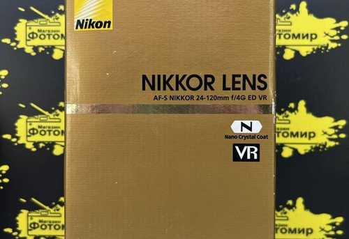 Nikon 24-120mm f/4G ED VR гарантия 2 года