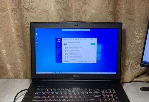 Игровой ноутбук MSI 17.3 120hz / GTX 1060 / i7