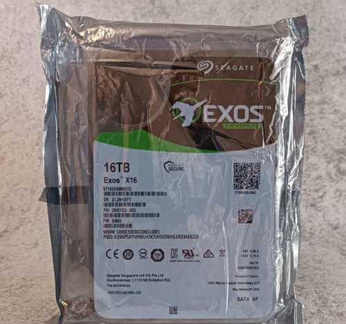 Жесткий диск Seagate Exos 16тб ST16000nm001G HDD