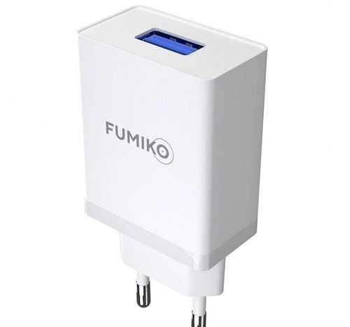 Зарядное устройство fumiko CH12 1USB 2.4А белое