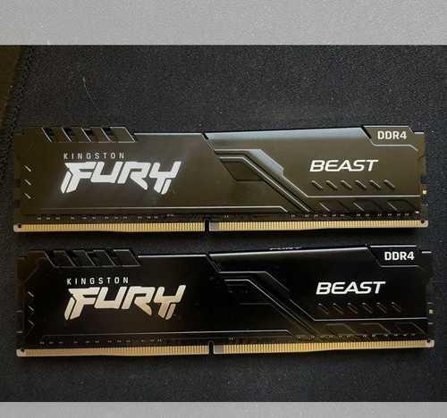 DDR4 Kingston fury Beast Black KF432C16BBK2/32