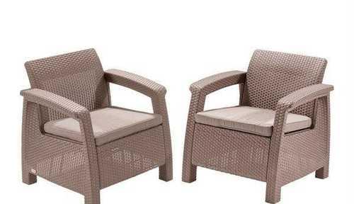 Комплект мебели Corfu Duo (2 кресла), капучино