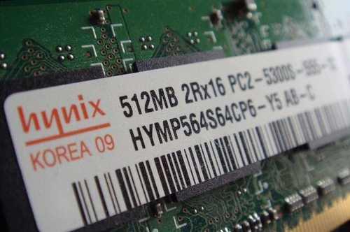 Hynix 2x512 MB DDR2 PC2-5300-555-12