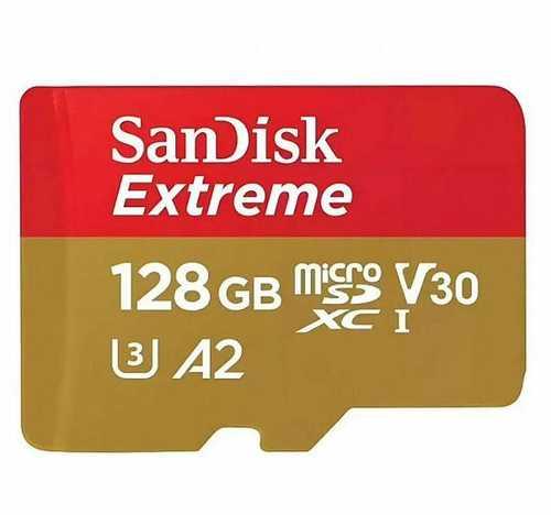 Карта памяти SanDisk MicroSD Class 10 Extreme A2 UHS-I U3 (190/90 Mb/s), 128GB