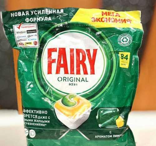 Таблетки Fairy All-in-one 84шт лимон