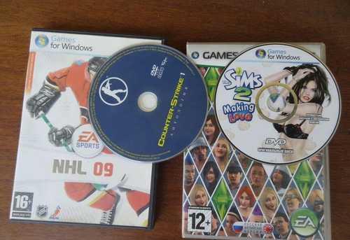 Пк игры на DVD - NHL 09, sims2, sims3, CS1