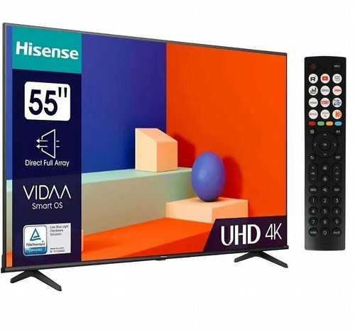 55" Телевизор Hisense 55A6K, dled, 4K Новый, гар