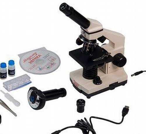 Микроскоп Микромед Эврика 40–1280х с видеоокуляром