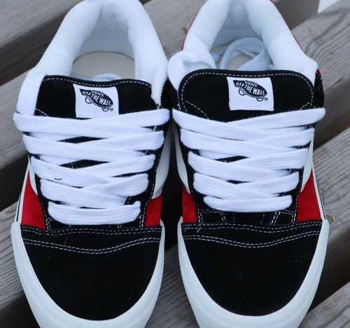 Кеды Vans Knu Skool Black and Red Classic