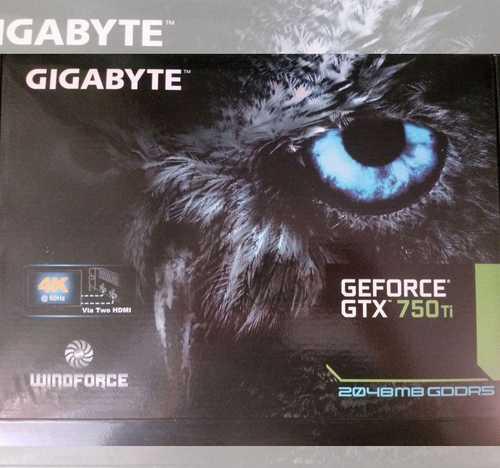 Видеокарта GeForce GTX 750 Ti WindForce 2GB