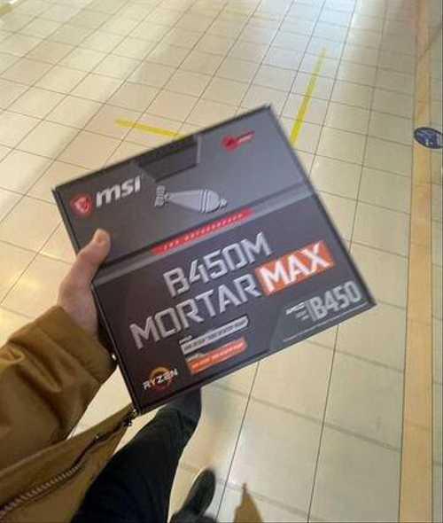 Материнская плата новая MSI Mortar B450M MAX