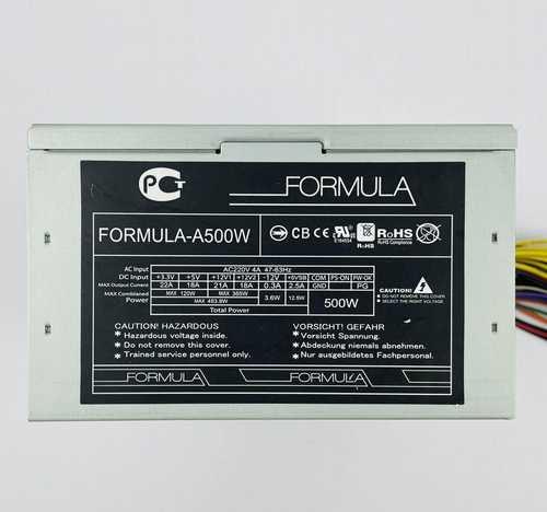 Блок питания Formula 500W / 6 pin