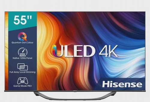 Телевизор hisense 55" 55U7HQ 120Hz 4kuhd Wi-Fi