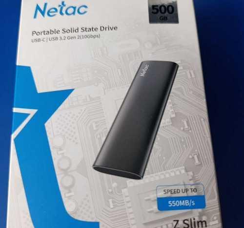 Внешний SSD диск Netac Z Slim 500GB