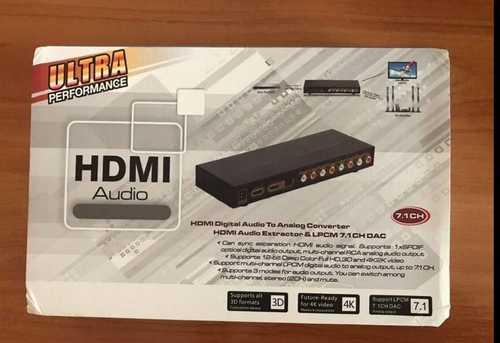 Оптический цифро-аналоговый аудио-экстрактор hdmi