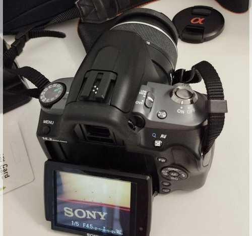 Фотоаппарат Sony Alpha 380 Плавающий дисплей