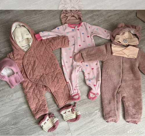 Комбинезон mansita 74, baby go 80, carters 12 мес