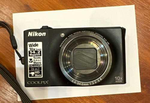 Компактный фотоаппарат nikon s8000