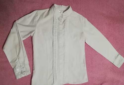 Рубашка белая для девочки р.140 modis