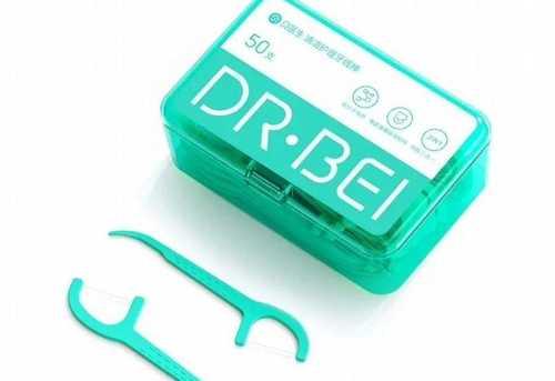 Зубная нить DR.BEI Dental Floss Pick 50шт