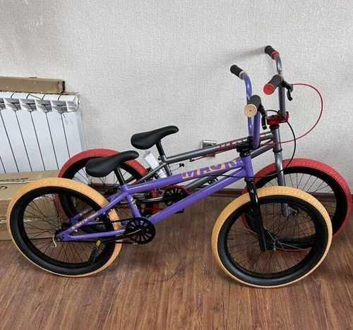 Новый трюковой велосипед Фиолетовый серый