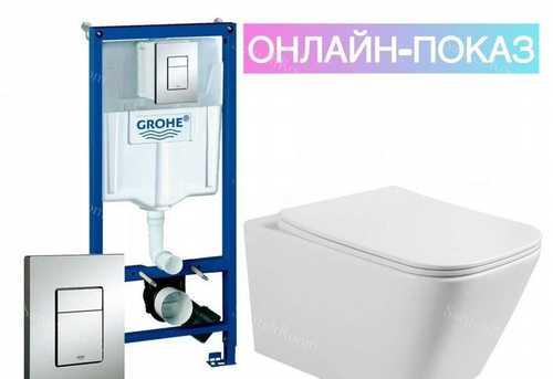 Инсталляция Grohe и подвесной унитаз