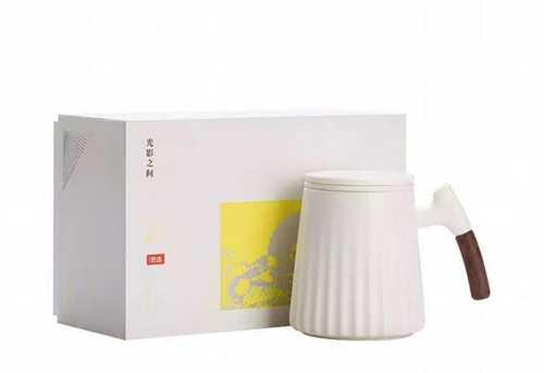 Фарфоровая чашка для чая с керамическим фильтром X