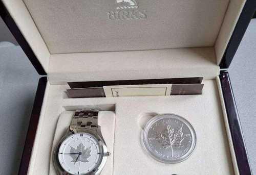 Эксклюзивный набор Birks часы + монета Канада new