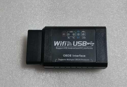 Сканер ELM327 WiFi + USB ftdi V2.1 Full PIC18F25K8