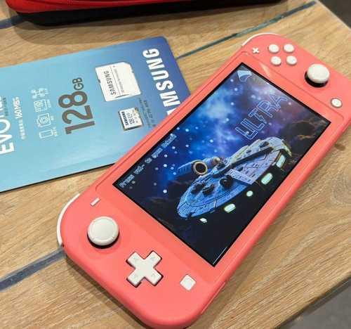 Nintendo Switch Lite прошитая +128гб