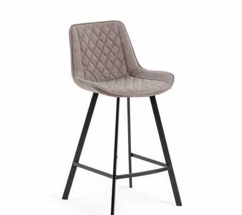 Полубарный стул Arian из экокожи серого цвета