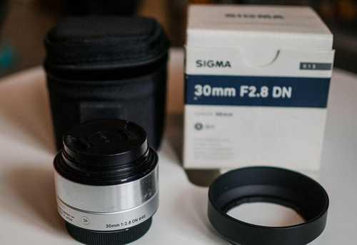 Объектив Sigma 30mm F/2.8 DN for M4/3