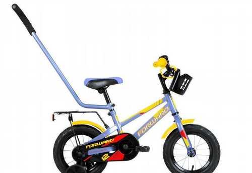 Велосипед детский Forward Meteor 12 (2021) серый/ж