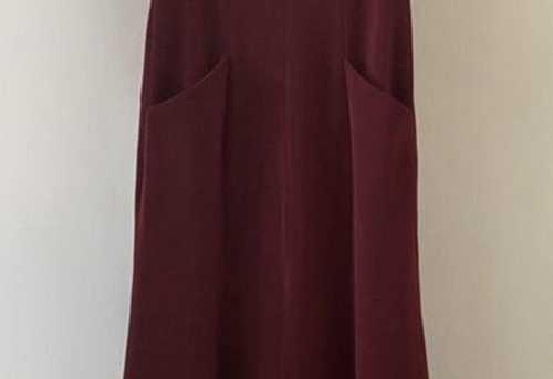 Вечернее бордовое платье в пол, Rica Mare,размер S