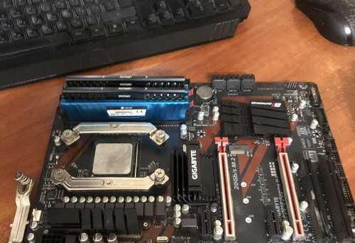 Комплект amd fx8320+gigabyte 990x+озу+башня