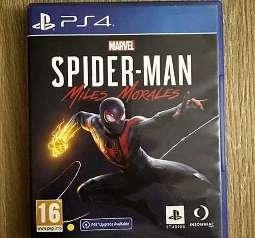 Spider man miles morales ps4 диск на русском