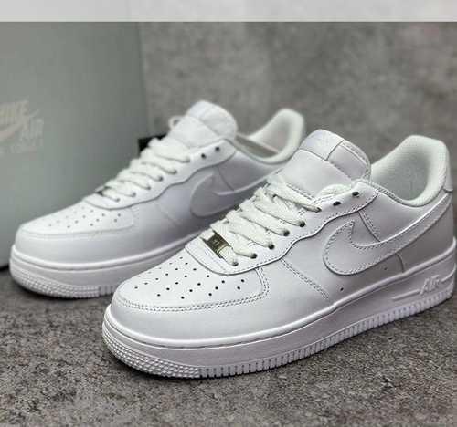 Кроссовки nike air force 1 shadow white мужские