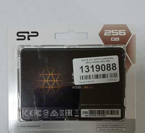 256 гб SSD 2.5" SATA Silicon Power Ace A58