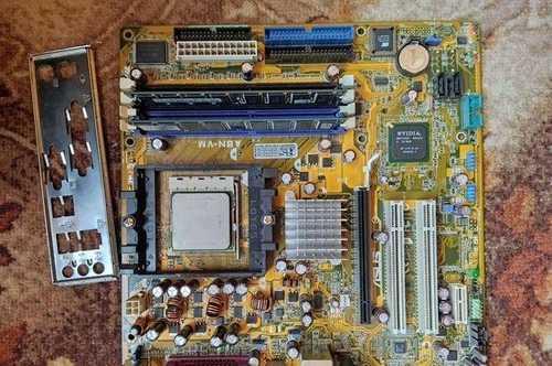 Комплект материнская плата asus A8N-VM Socket 939