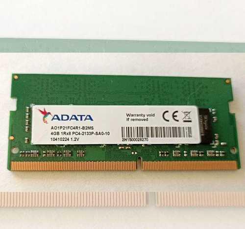 Оперативная память DDR4 4Gb (sodimm, для ноутбука)