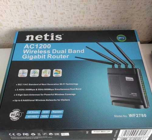 Wifi роутер Netis WF2780 1Gbs/ AC 1200 mbs/iptv