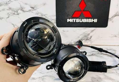 Противотуманки Mitsubishi Pajero BI-LED ближ/дальн
