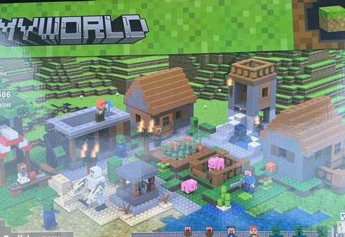 Lego minecraft большая деревня
