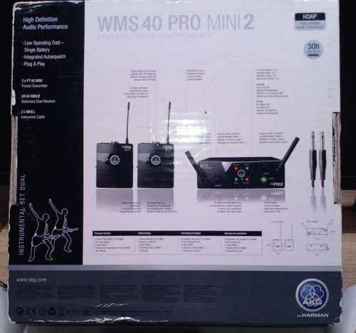 Инструментальная радиосистема AKG WMS40 Mini2