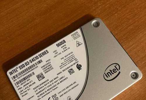 960 гб Серверный SSD накопитель Intel D3-S4510