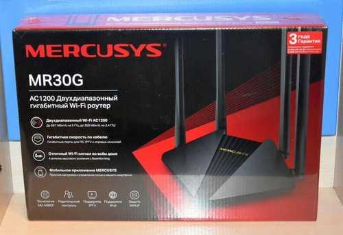 Новый двухдиапазонный Wi-Fi роутер mercusys MR30G