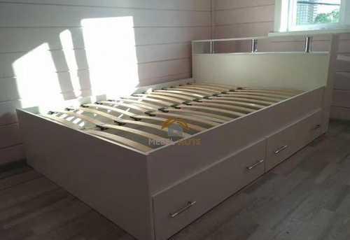 Кровать 140х200 с ящиками Саломея