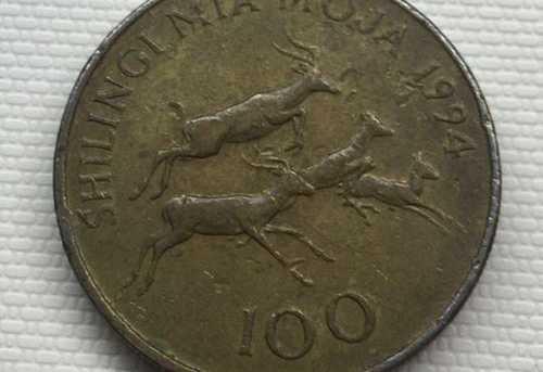 Монета Занзибар Танзания антилопы Импала