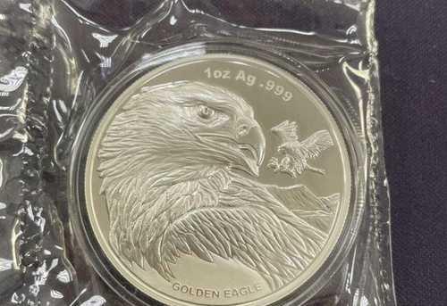 Серебряная монета Самоа "Золотой орел" 2023 г.в