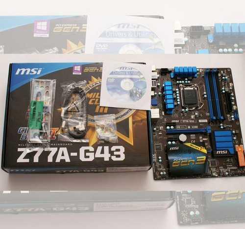 MSI Z77A-G43, Xeon E3 1270, RAM 16Гб, GT430 1Гб 12